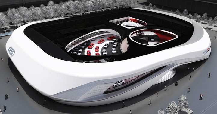 Audi’s Sleek Indoor Test Track - beehuge™beehuge™